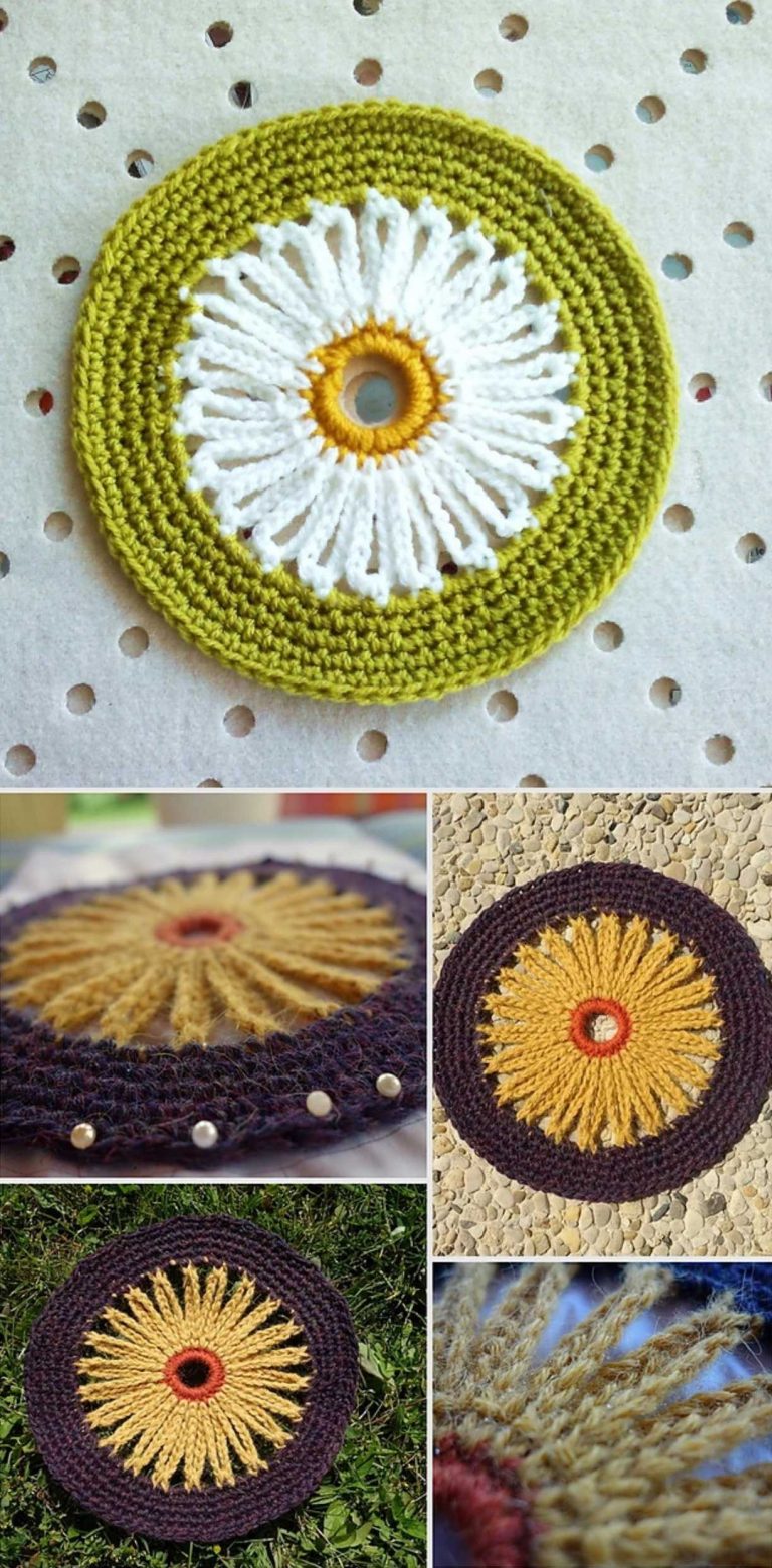 Easy Daisy Coasters