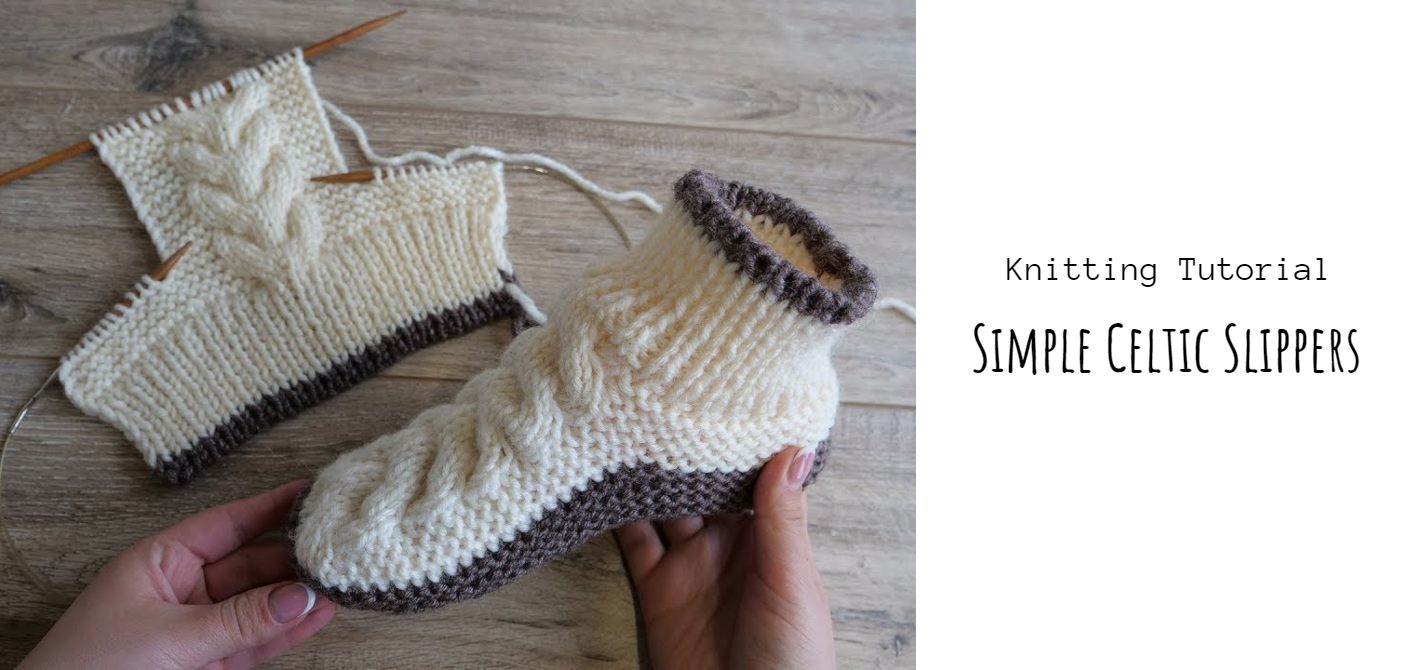 Knit Simple Celtic Slippers