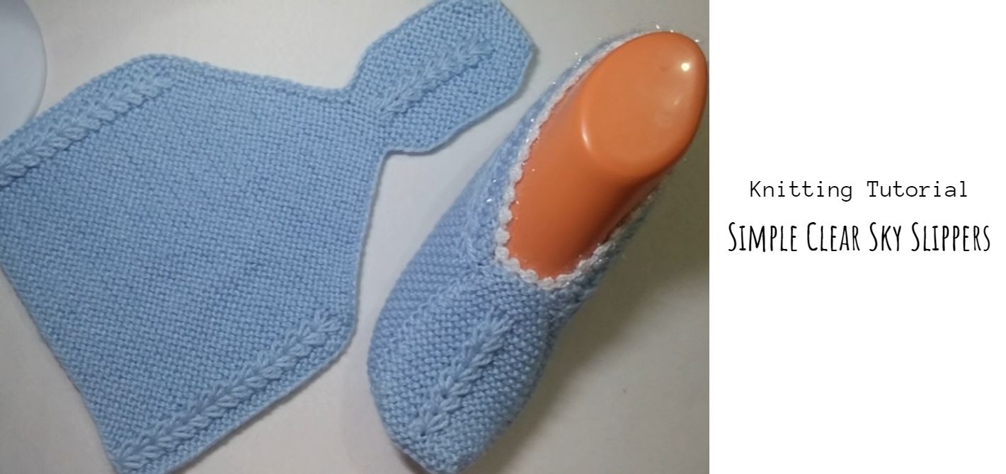 Knit Simple Blue Sky Slippers