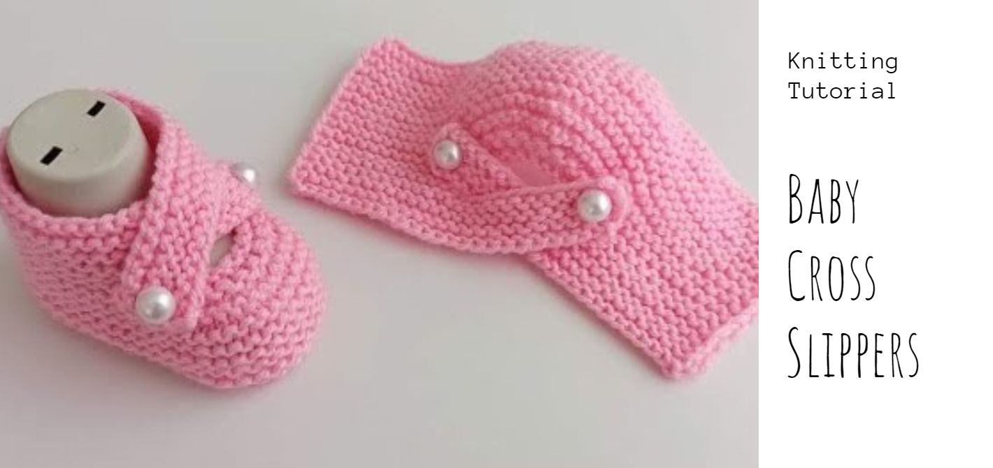 Knit Baby Cross Slippers