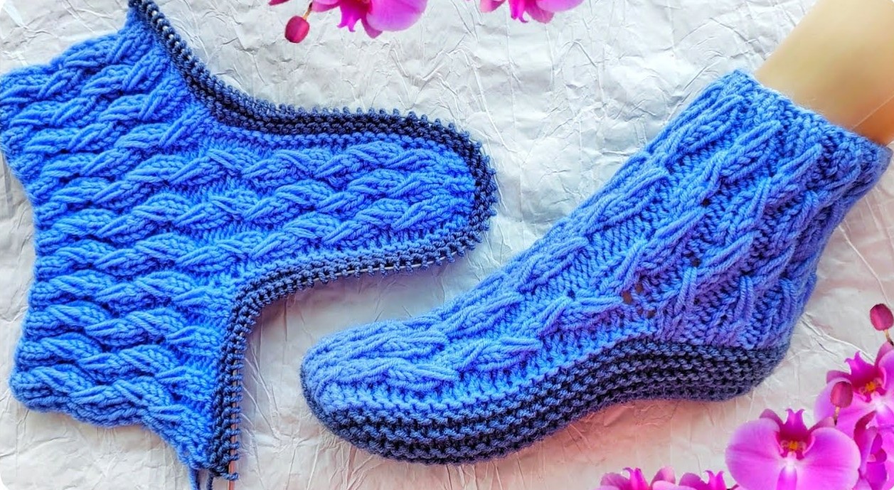 Knit Pacific Storm Slippers