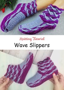Knit Wave Slippers
