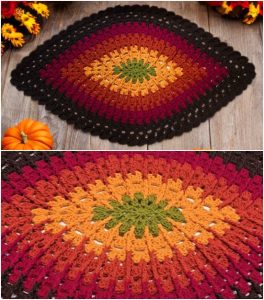 Crochet Oval Rug