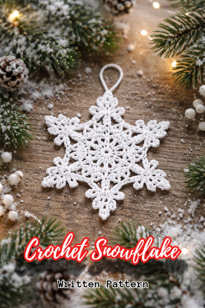 Crochet Snowflake - Free Written Pattern